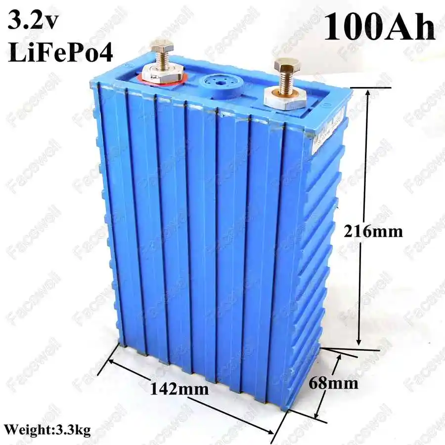 High power 3.2v lifepo4 battery 100ah cell lifepo4 100ah lithium 100A f ...