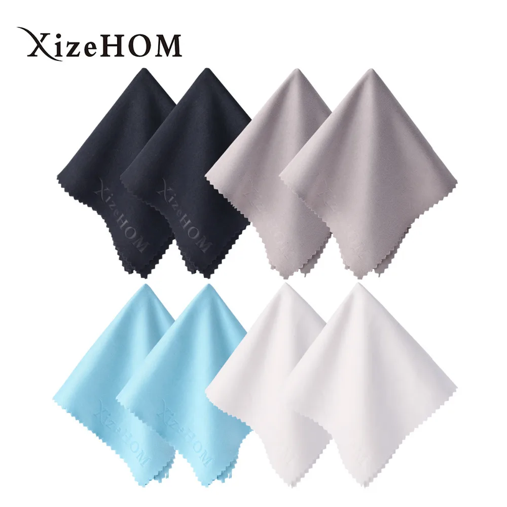 XizeHOM 8 Pcs lots High Quality Glasses Cleaner 20 20cm Microfiber 