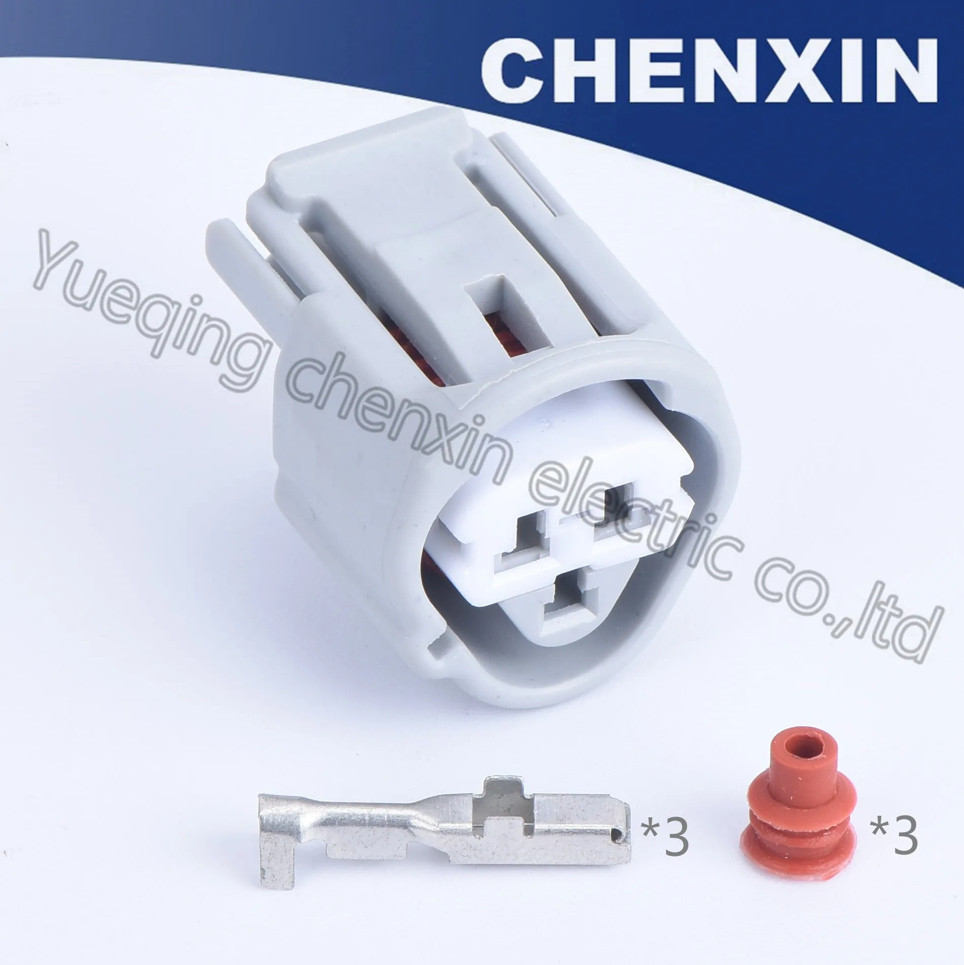 สีเทา 3 pins รถกันน้ำ auto connector (2.2) หญิง 6189 0486 Auto parts ...