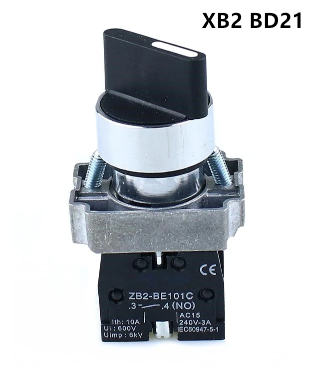 XB2 BD21 1 NO 2 Positions Maintained Select Selector Switch XB2BD21 Knob switch|Switches ...
