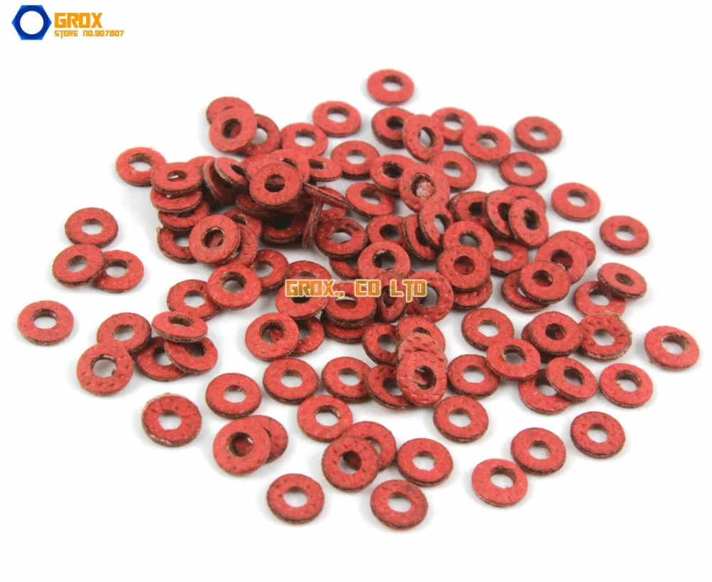 4000 Pieces M2*5*0.5mm Red Paper Washer Insulation Washer - Washers ...