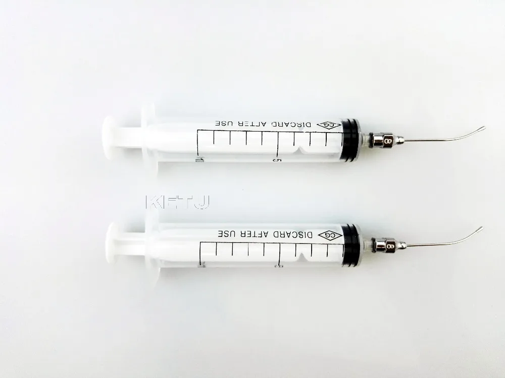 Gavage Crop Needle Feeding Syringe 10ml W 0.8mm X 45mm #8 Curve, Animal ...