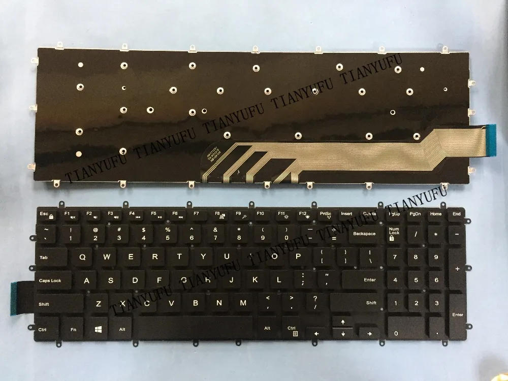 English NEW 5567 KEYBOARD For DELL Inspiron 15 5565 5567 17 5765 5767 ...
