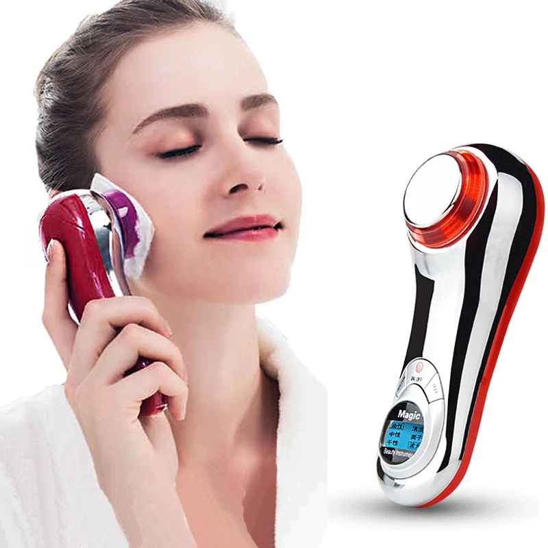 Electric Facial Cleaner Ultrasonic Massager Skin Care Body Beauty Machine Cleaning Wrinkles