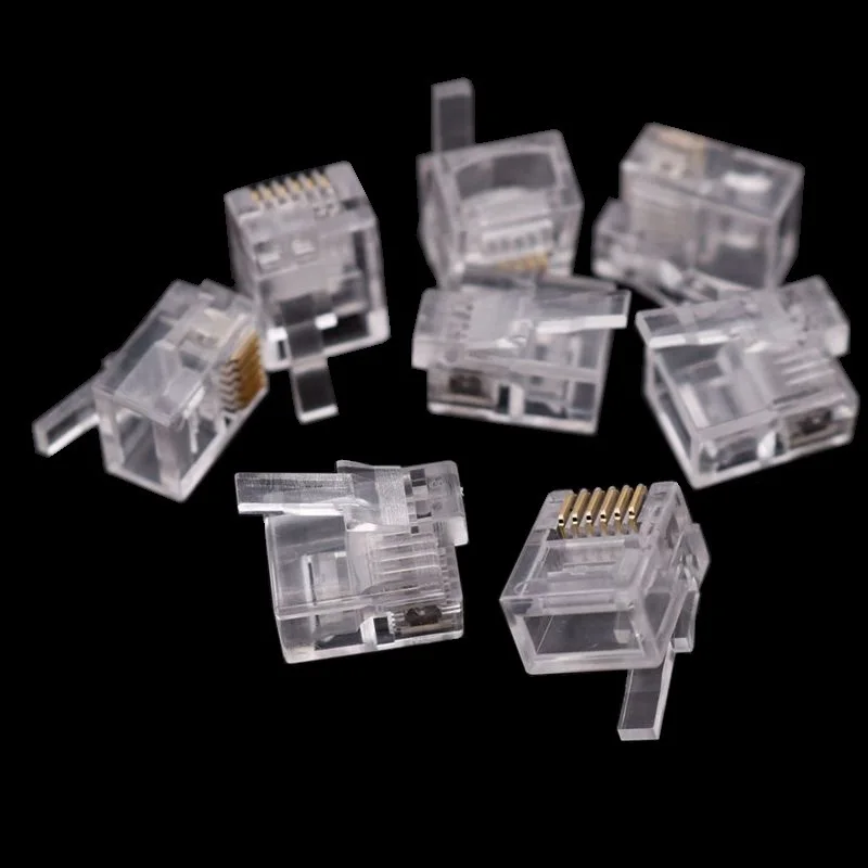 Cable Plug | Rj12 6p6c | Connector | Rj11 - 50pcs/lot Rj11 Rj12 ...