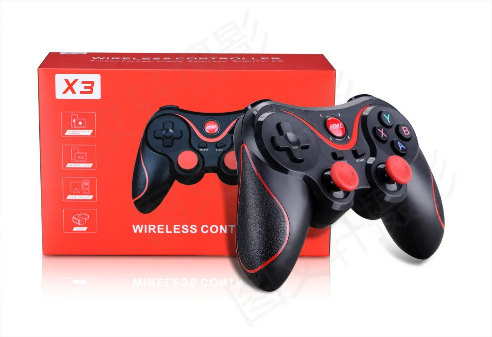 Gen game x3 controle sem fio bluetooth, joystick clássico duplo para ...