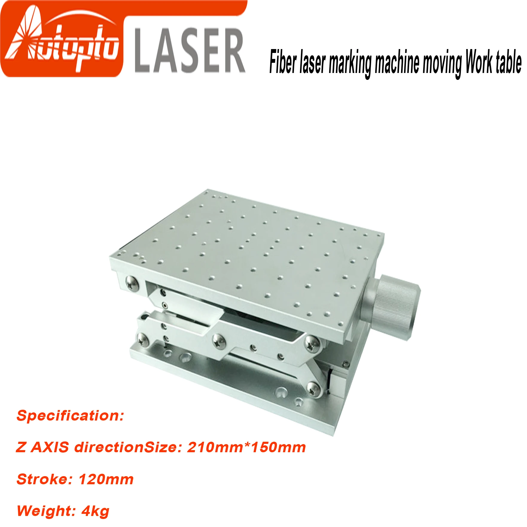 Laser Marking Engraving Machine Z-Axis Positioning Moving Work Table ...