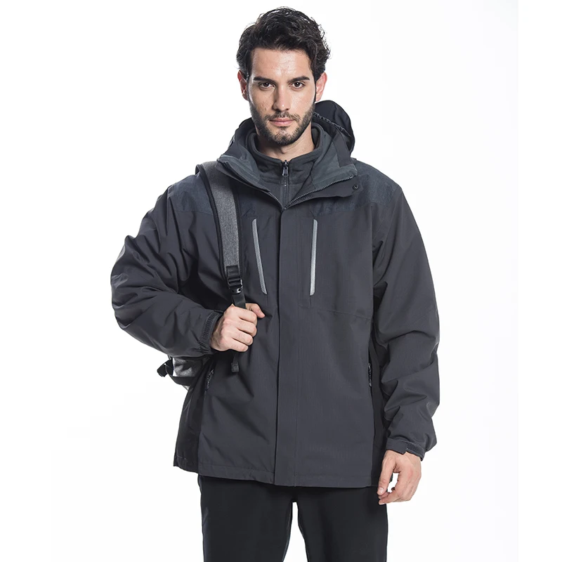 Hiking jacket Outdoor waterproof men two sets of autumn and winter ...