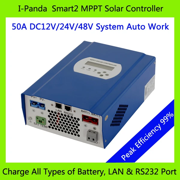 Ce Rohs 48v 50a Mppt Solar Charge Controller , Pv Regulator 50a 48v ...