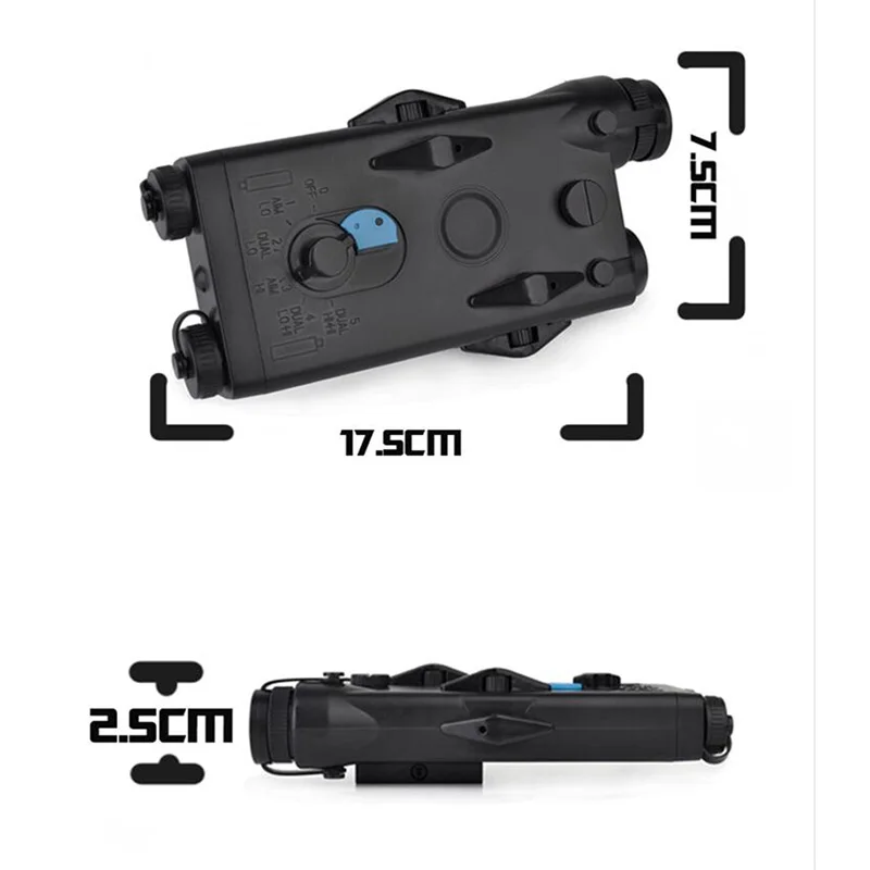 Matrix Peq2 Airsoft 2018 Element Airsoft An/Peq 2 Battery Case With Red ...