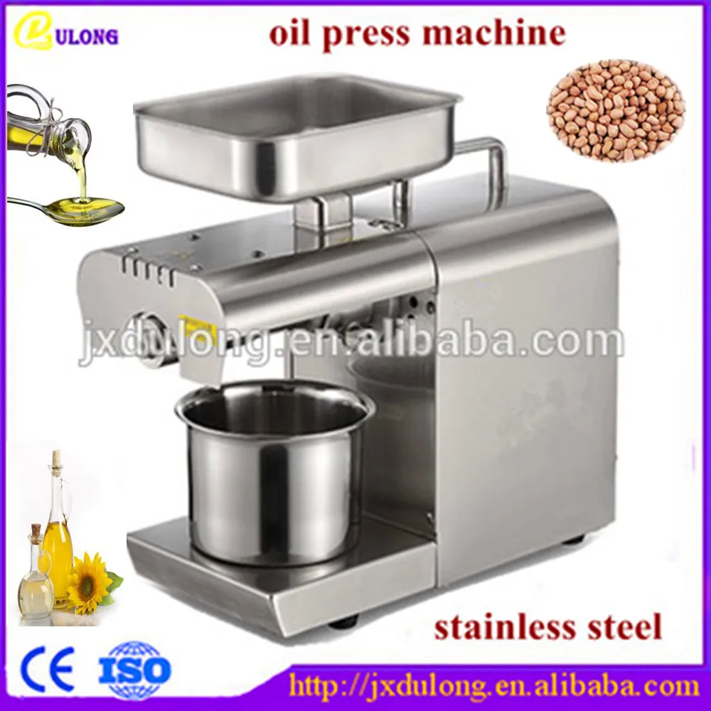 Free shipping home automatic mini oil press machine use for peanuts ...