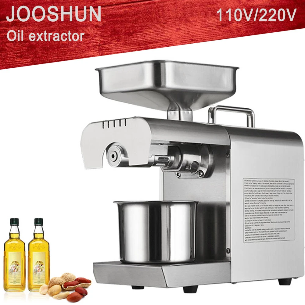 220V 110V Heat and Cold home oil press machine pinenut, almond soy bean ...