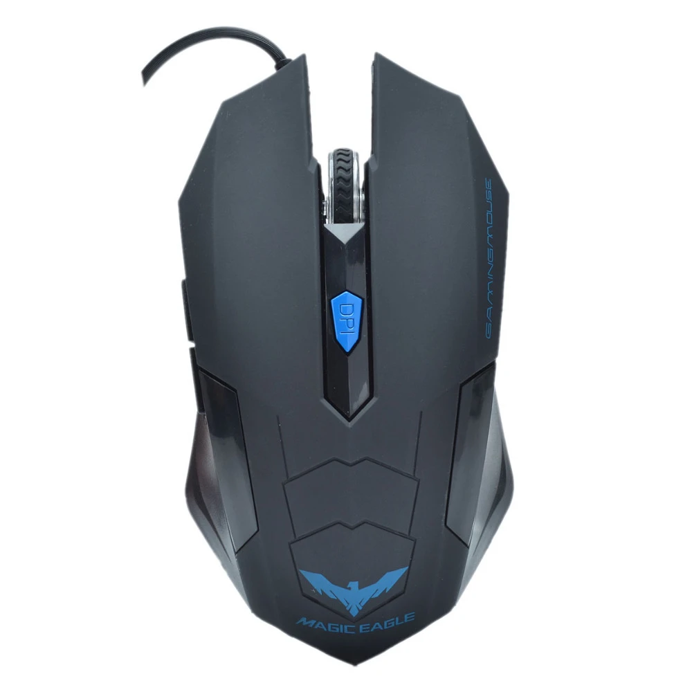 HAVIT HV MS691 Standard Edition Magic Eagle USB Wired Optical Gaming Mouse Black (163cm Cable ...