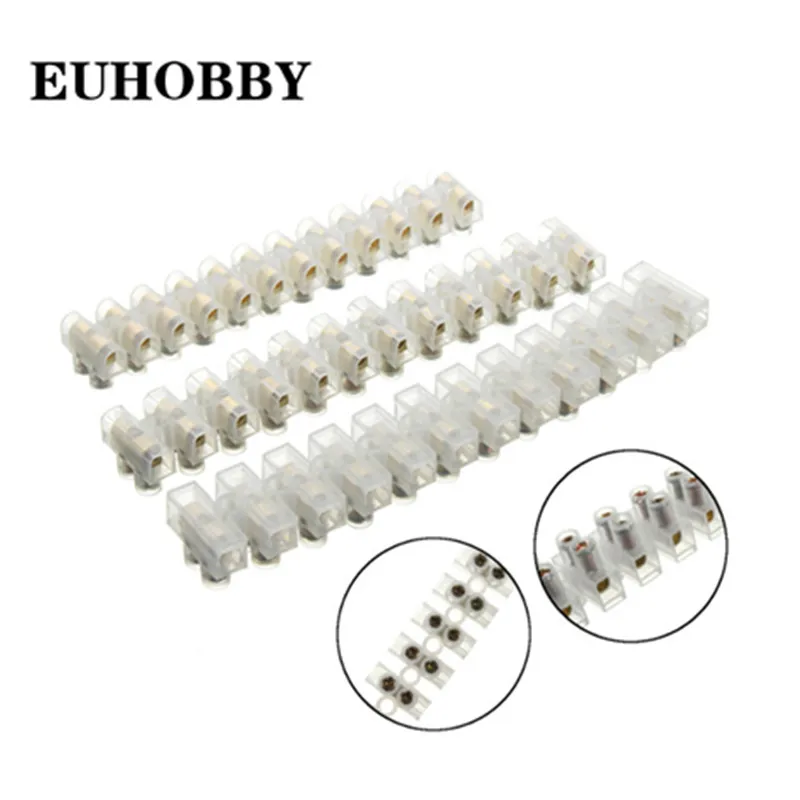 3pcs/set 12 Way Barrier Screw Terminal Block Wire Connector Strip 3A 5A ...