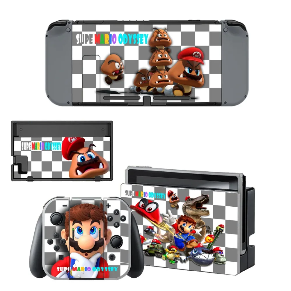 Super Mario Odyssey Skin Sticker for Nintendo Switch Console and Joy ...
