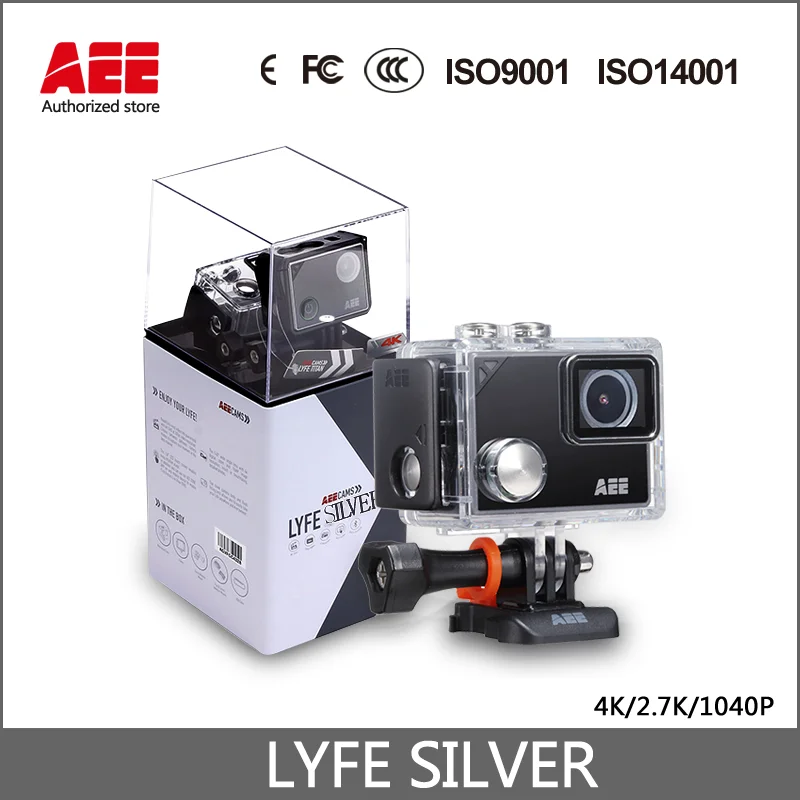 Aee Lyfe Silver Action Camera 4k 2.7k Hd Sports Camera Built-in Lens 1. ...