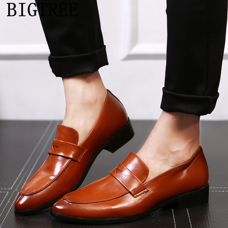 Italian Shoes Men Elegant Coiffeur Mens Dress Loafers Office Shoes Men ...