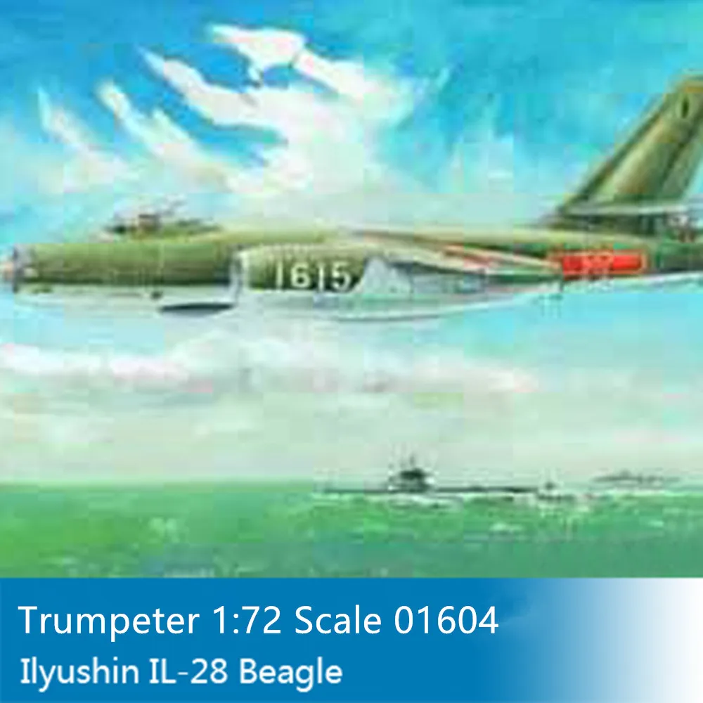 Trumpeter 1/72 01604 Ilyushin IL-28 Beagle Military Aircraft Models ...