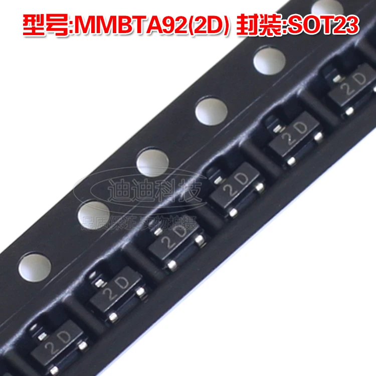 New Mmbta92 Sot-23 Silkscreen 2d Pnp Transistor 0.2a 300v Sot23 Smd ...