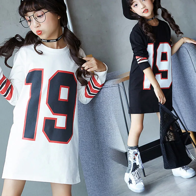 t shirts dresses for teenagers girls clothes 2017 autumn spring ...