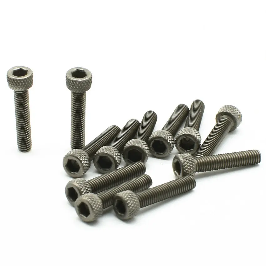 M3 Titanium Bolt M3 Bolts Original Color Not Polished Knurled Hexagon