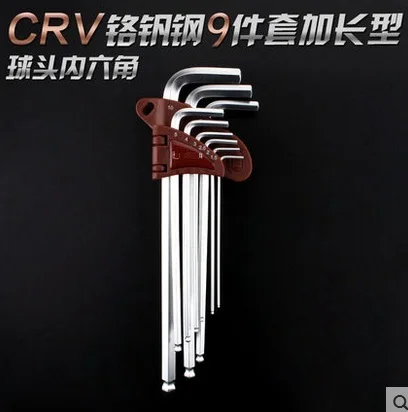 9pcs Inner Six Angle Hex Key Wrench Spanner Auto Truck Repairing Hand ...