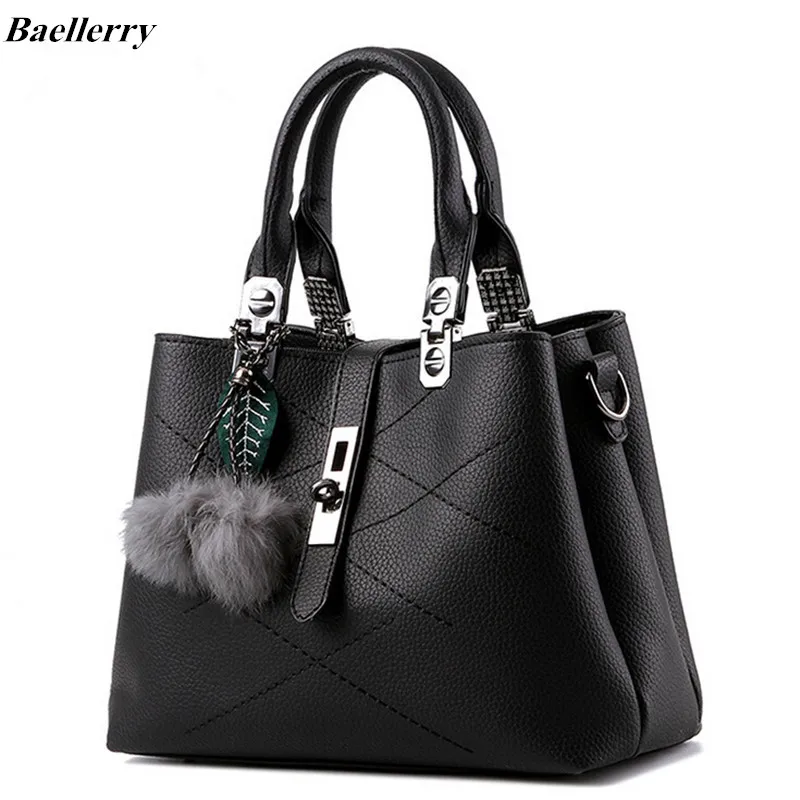Baellerry 2018 mujeres de moda mano Bolsas calidad PU de cuero de lujo ...