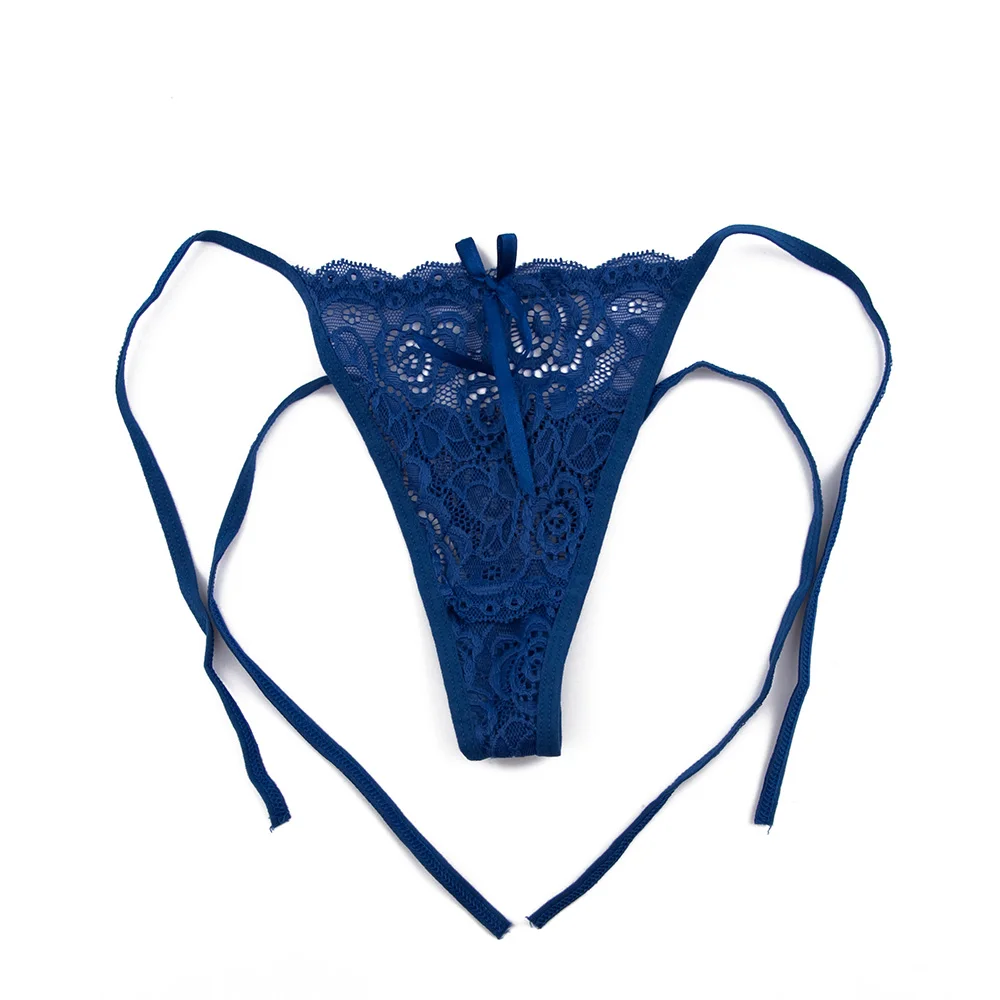 Sexy Women Panties G-string Thongs Floral Sheer lacing Soft Underwear ...