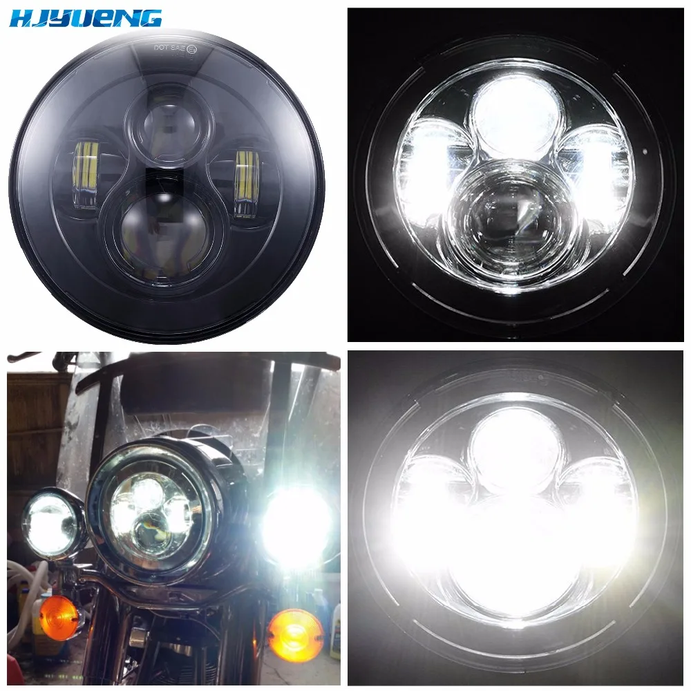 HJYUENG 45w 7''Round Projector led headlights Waterproof LED Auto ...