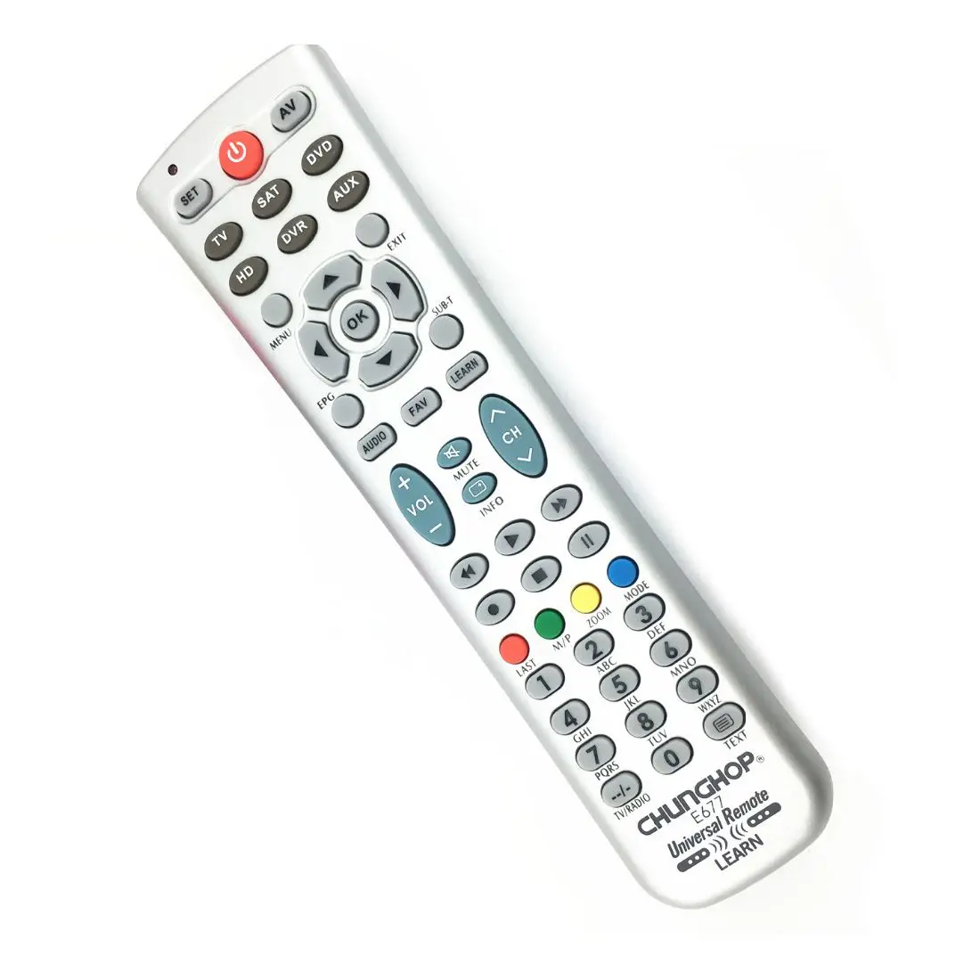 Scls Chunghop 1pcs E677 Combinational Remote Control Learn Remote For
