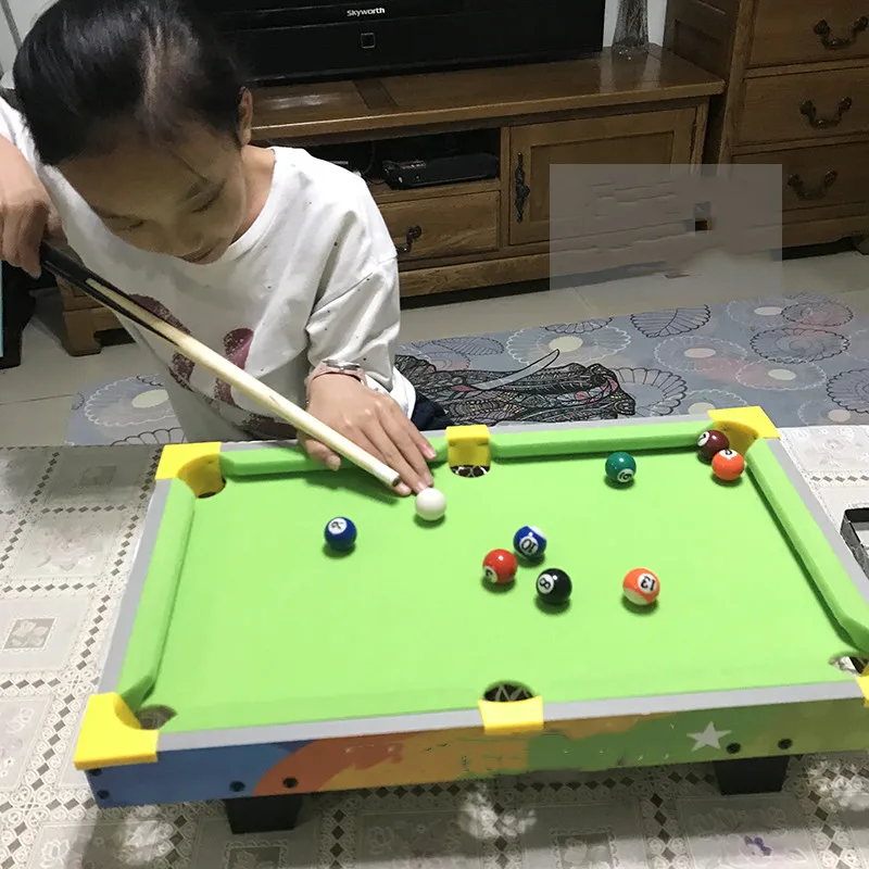Small mini billiard snooker table desktop pool for children playing ...