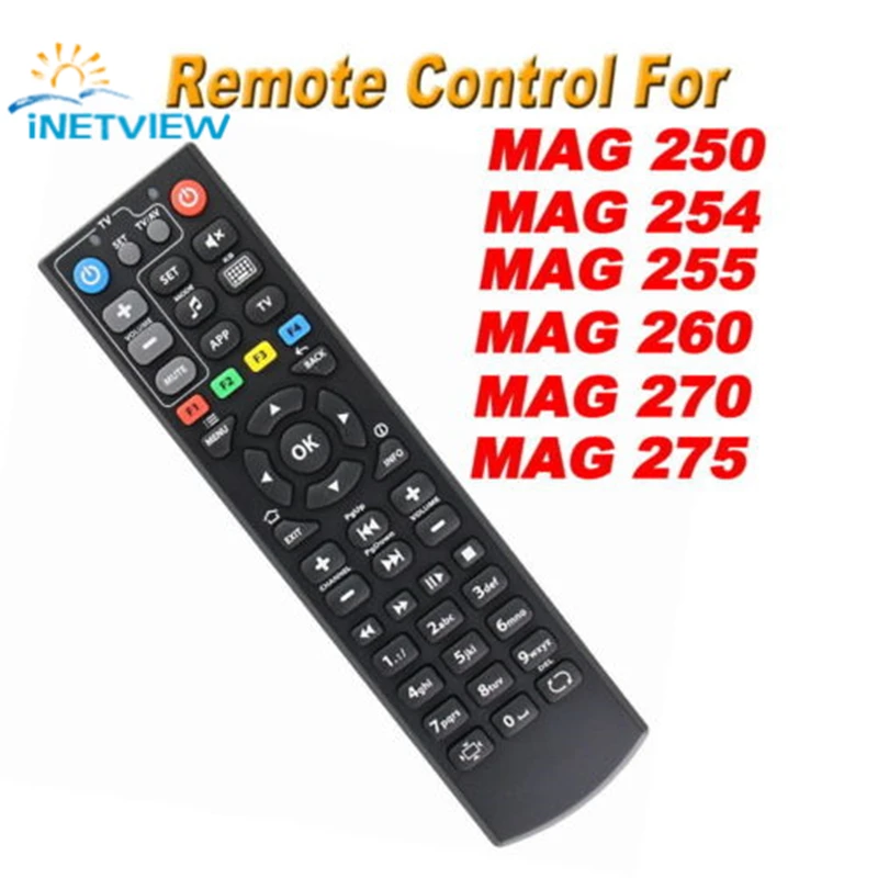 5pcs Black Color Replacement Mag 250 Remote Control For Mag250 254 255 ...