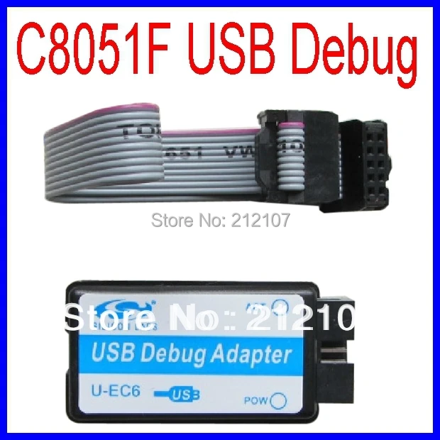 C8051F Emulator / Download / Programmer JTAG/C2 U EC6/U EC5/EC3 USB ...