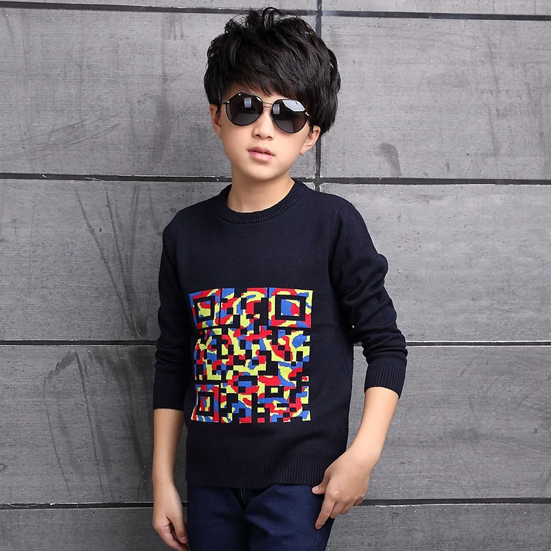 2018 Children's sweater Winter New boys Sweater Cotton Clothing Hedging ...