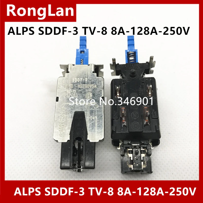 [SA]ALPS 전원 스위치 SDDF 3 TV 8 8A 128A 250V, 10 개/몫|power off switch|power ...