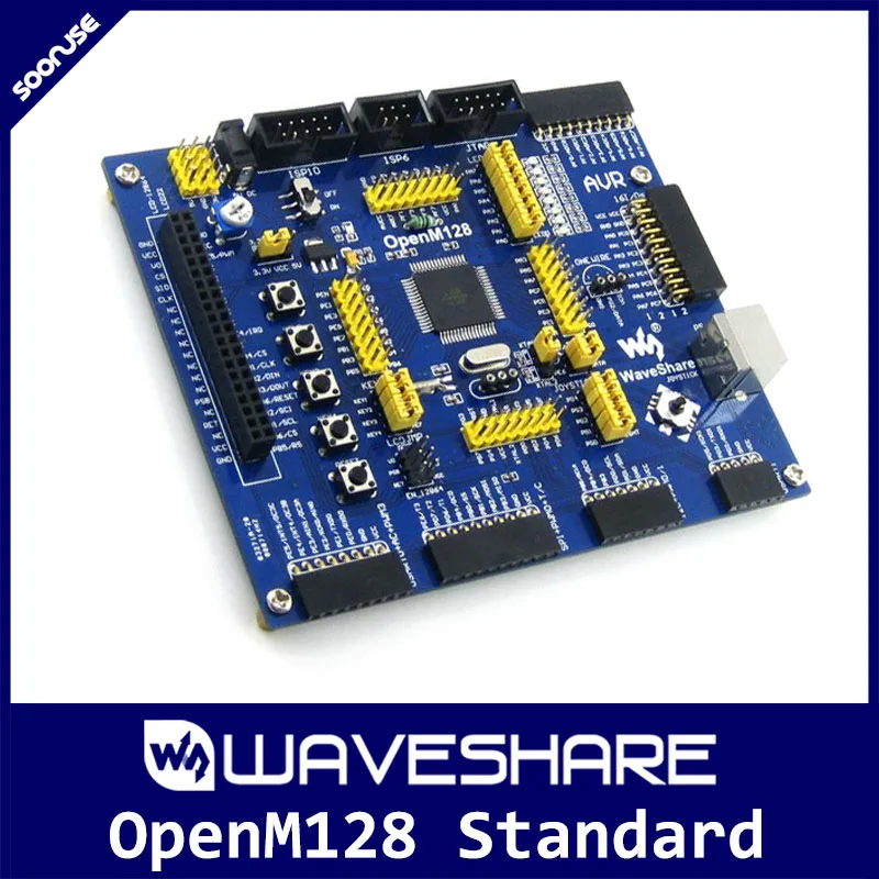 Waveshare OpenM128 표준 AVR 개발 보드 ATMEL ATmega128A ATmega 128 온보드|board ...