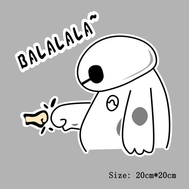 Car Sticker Balalala Baymax Big Hero 6 Personalized Sticker Reflective ...
