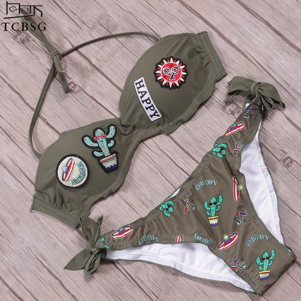 Tcbsg 2019 New Sexy Bikini Summer Set Halter Top Swimwear Women