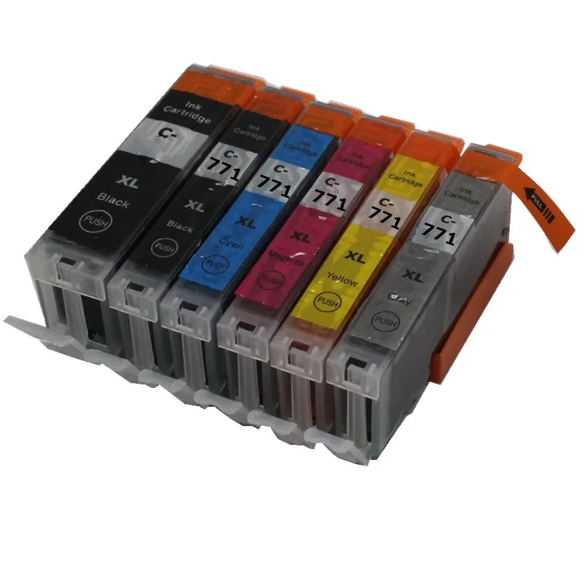 18 Ink For Canon 770 771 Pgi-770 Pgbk Cli-771 Compatible Ink Cartridge ...