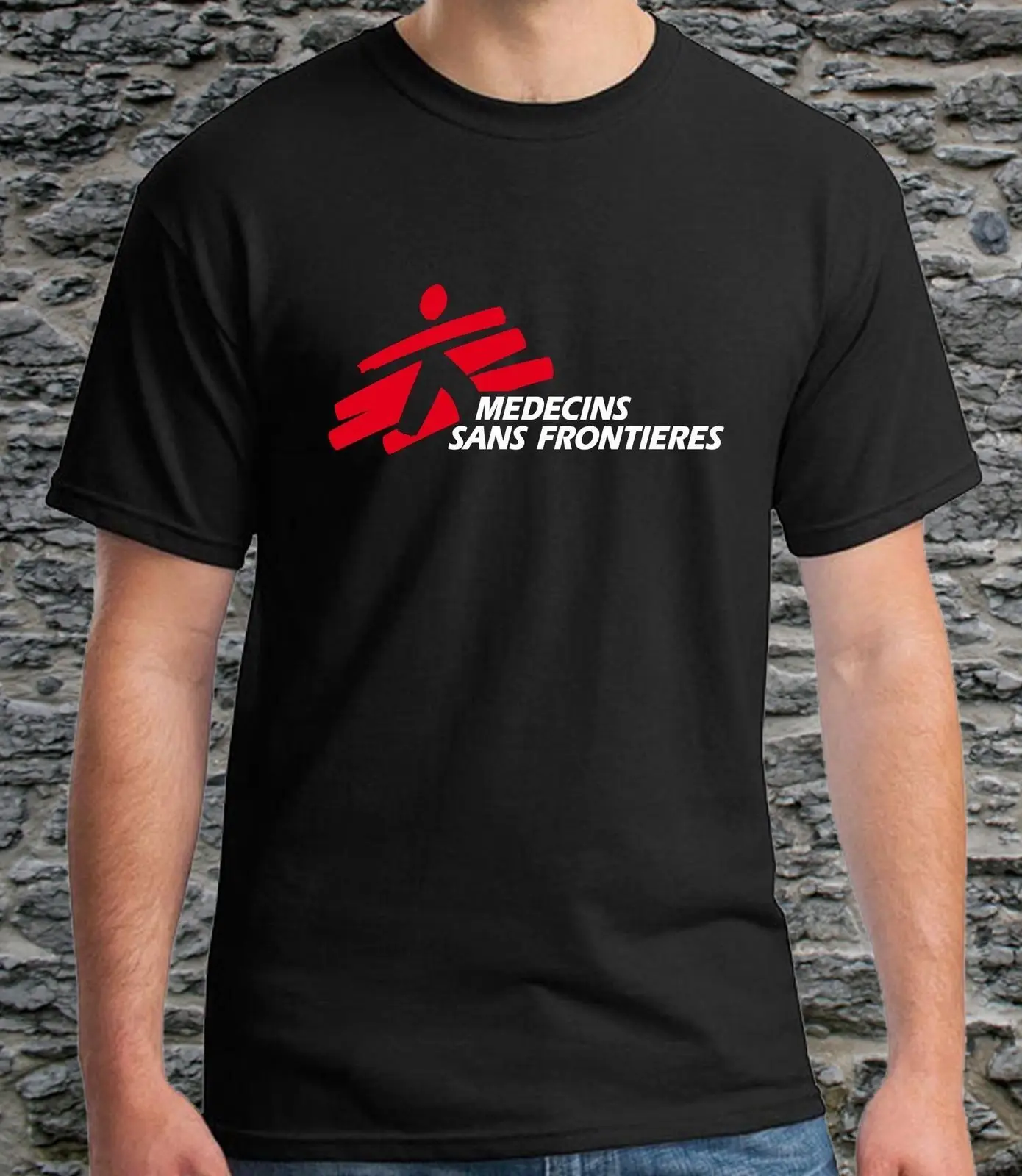 MSF Medecins Sans Frontieres Doctor's New Black Tee T Shirt Size S to XXXL High Quality Custom ...