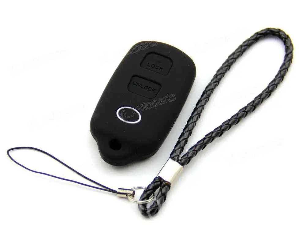 Black Silicone Case Cover Holder Fit For Toyota FJ Cruiser Highlander ...