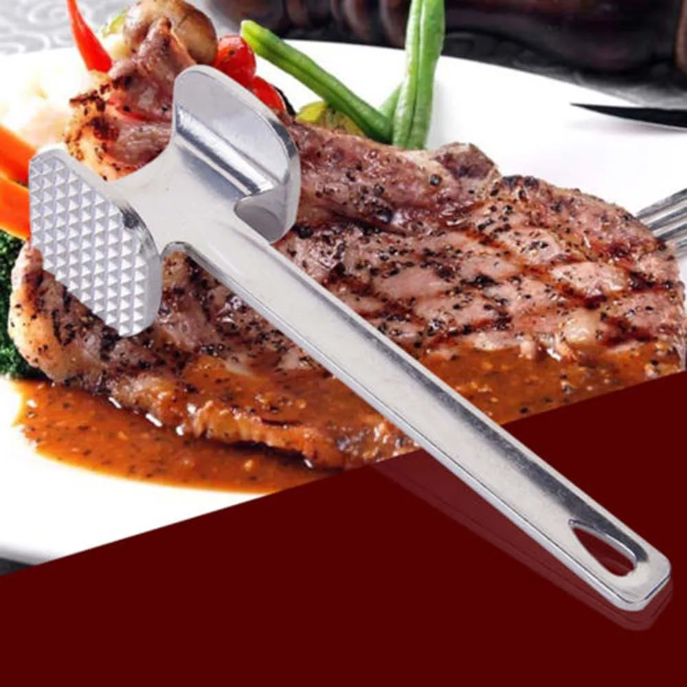 1pcs Meat Hammer Aluminum Metal Meat Tenderizer Steak Beef Chicken
