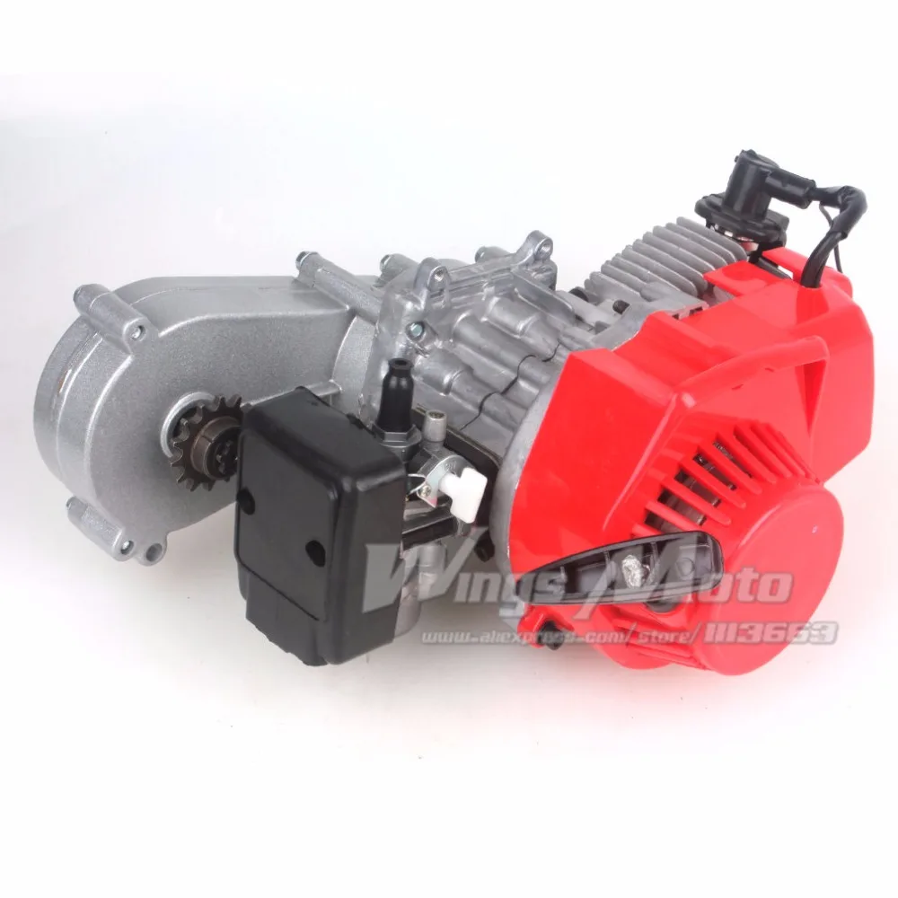 49cc 2 Stroke Motor With T8f 14t Gear Box Easy To Start Pocket Bike ...