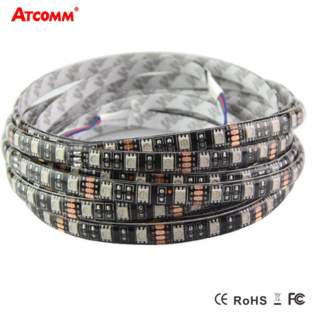 RGB LED Strip Light High Lumen SMD 5050 DC12V 60LEDs/m Flexible IP65 ...