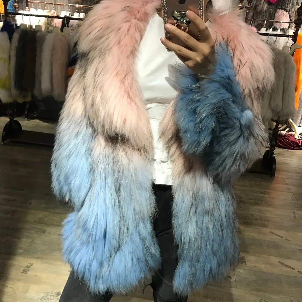 real fur coat lady knitted fur coat women natural fur coat-in Real Fur ...