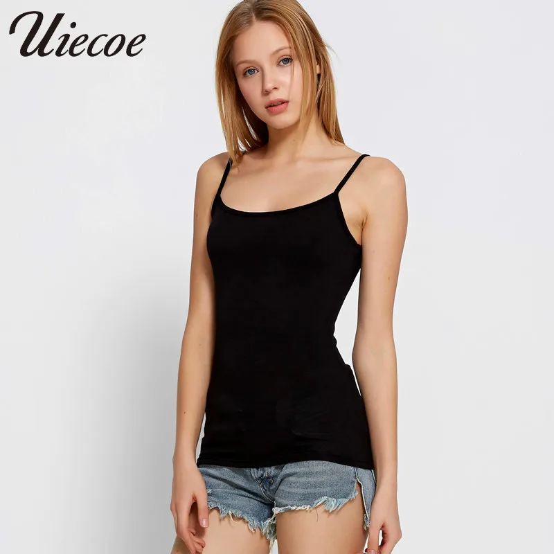 Summer Modal Cotton Solid Women Tanks Camis Female Top Vest Ladies