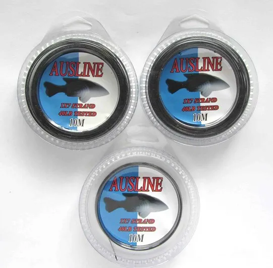 3spools 10m Nylon Coated Stainless Steel Wire Fishing Wire Fishing Line ...