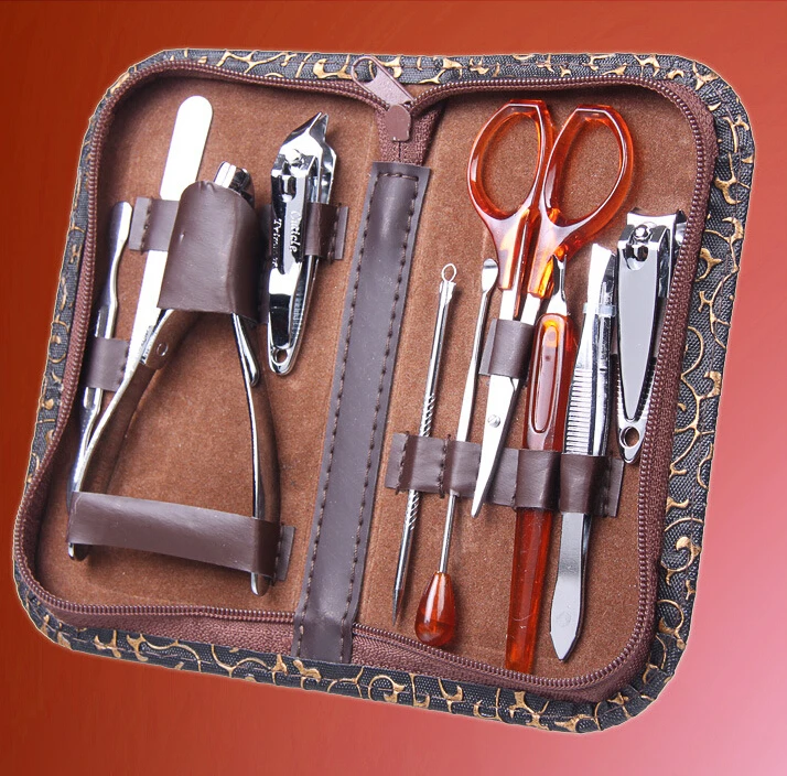 10pcs Tool Set Nail Care Products Cutter Nipper Clipper Scissor Tweezer ...