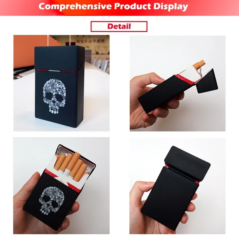 Holds 20 Cigarettes,Personality Silicone Cigarette Case Cover Elastic ...