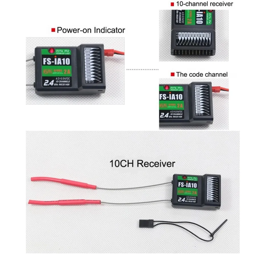 FlySky FS-IA10 10ch 2.4GHz receiver - Pixel Electric Engineering